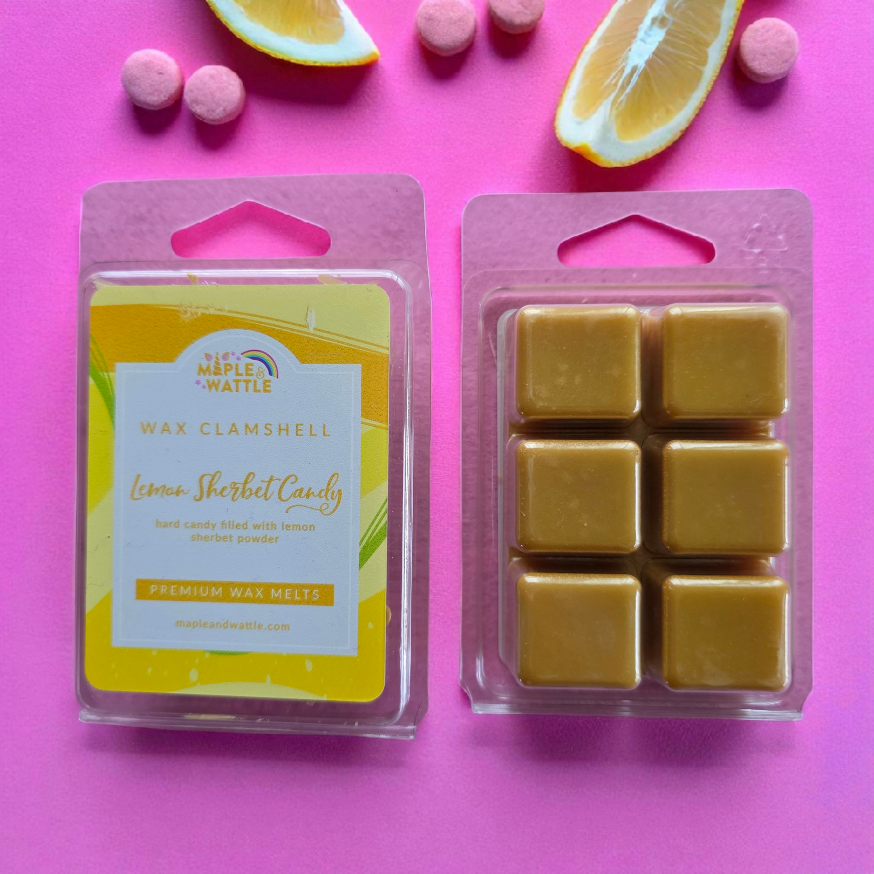 Lemon Sherbet Candy Wax Melts – Maple & Wattle